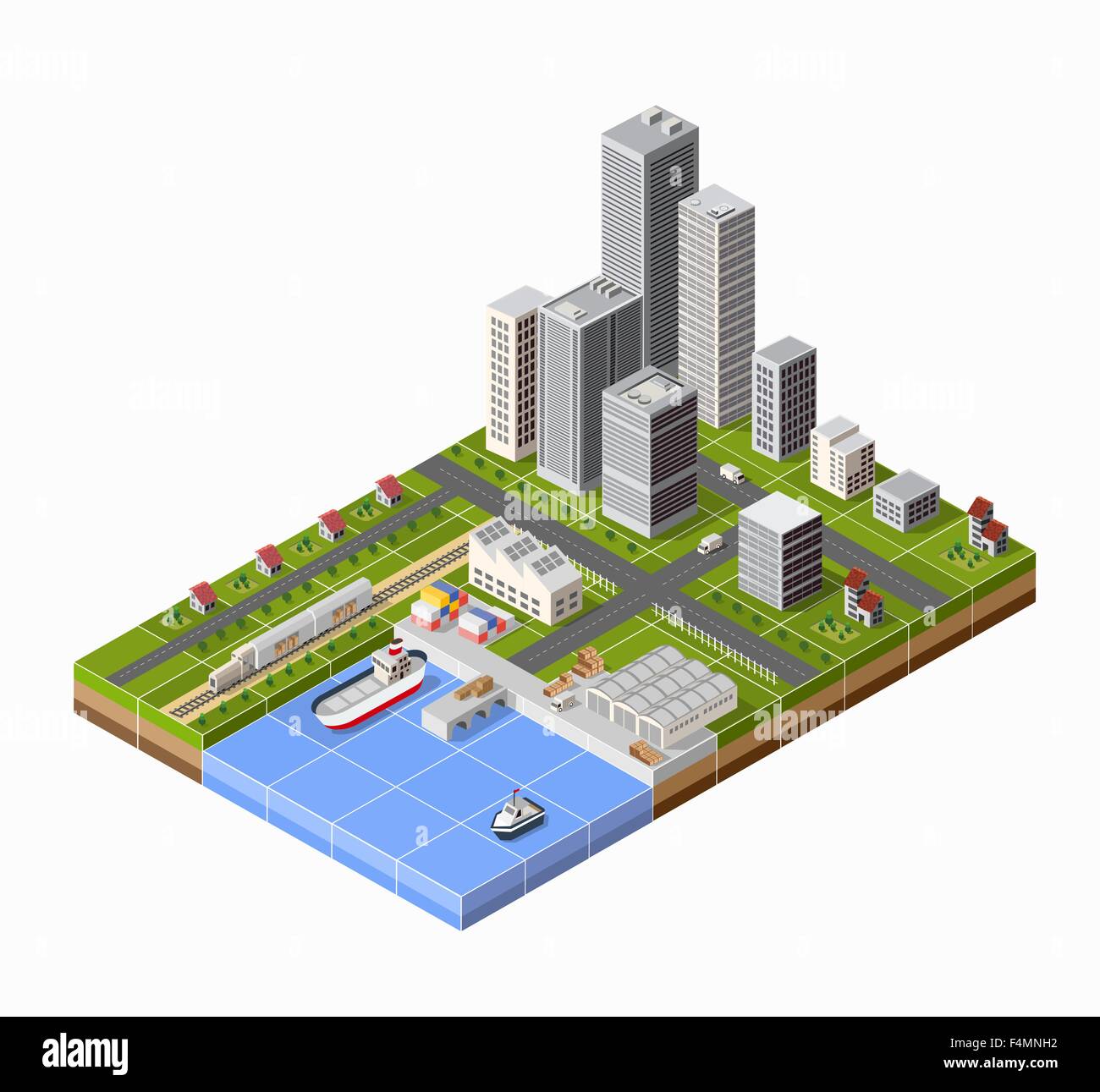 Containers ships port Cut Out Stock Images & Pictures - Alamy