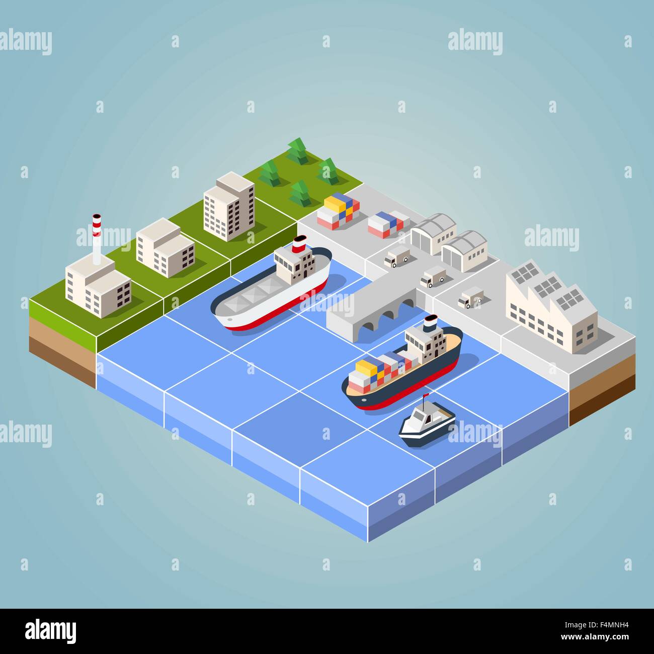 Container loading seaport cargo Stock Vector Images - Alamy