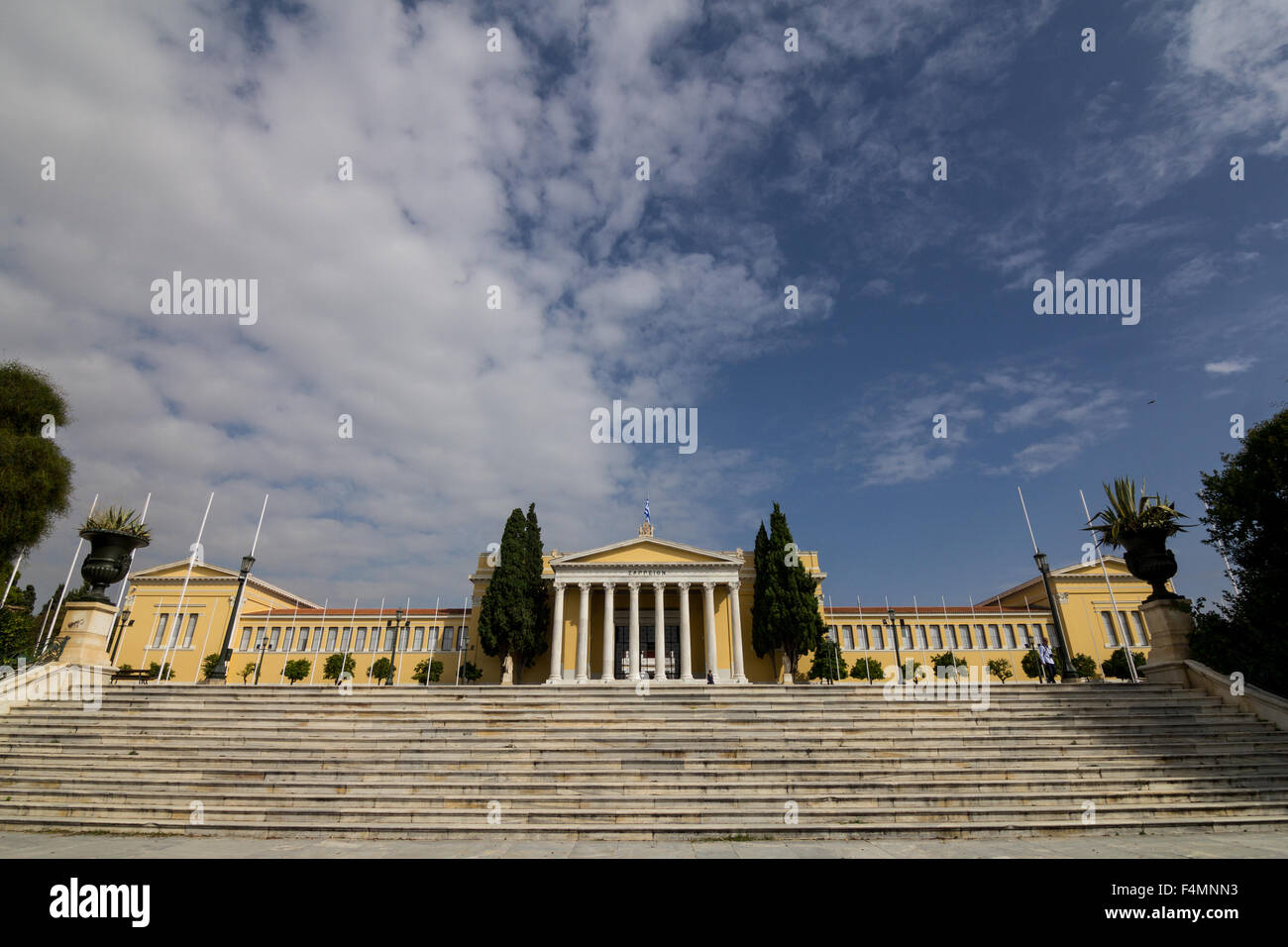 Athens, Greece. 20th Oct, 2015. The exterior of Zappeion building ...