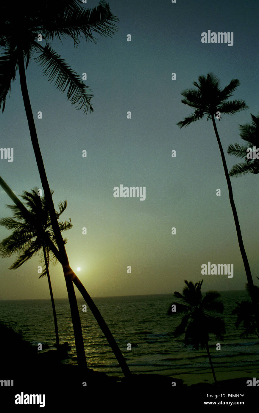 sunset indian beach goa brian mcguire Stock Photo - Alamy