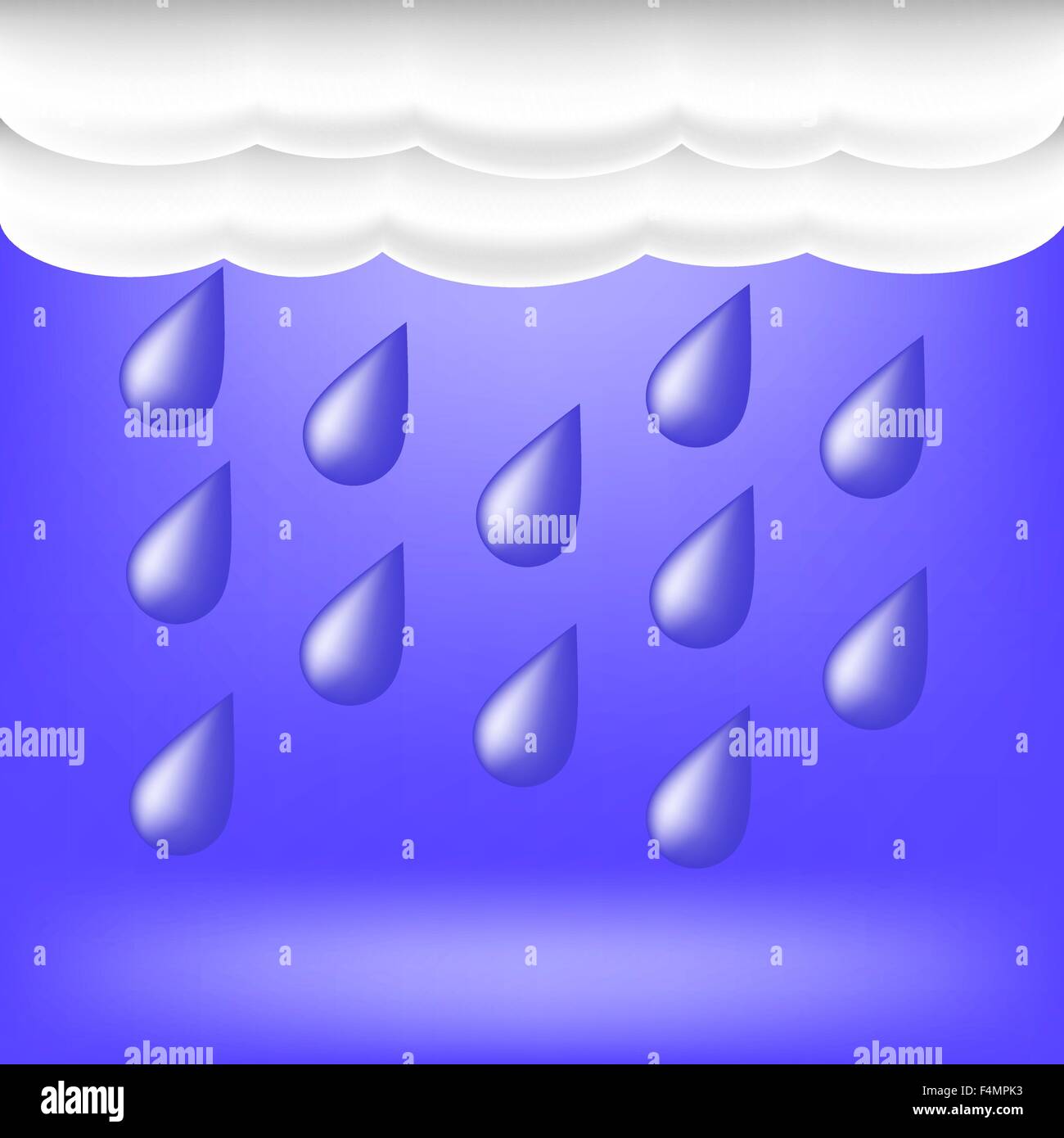 Falling raindrops isolated Stock Vector Images - Alamy