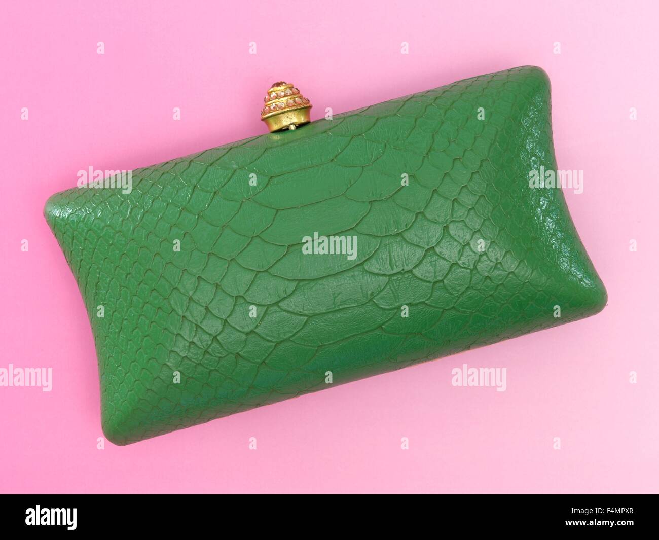 A close up photo of a ladies clutch purse Stock Photo - Alamy