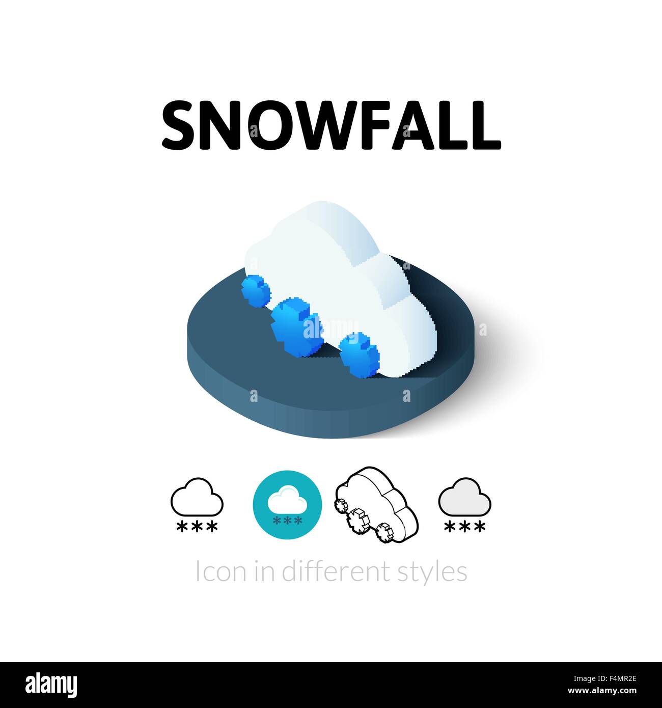 Cloud icon isometric style Stock Vector Images - Alamy