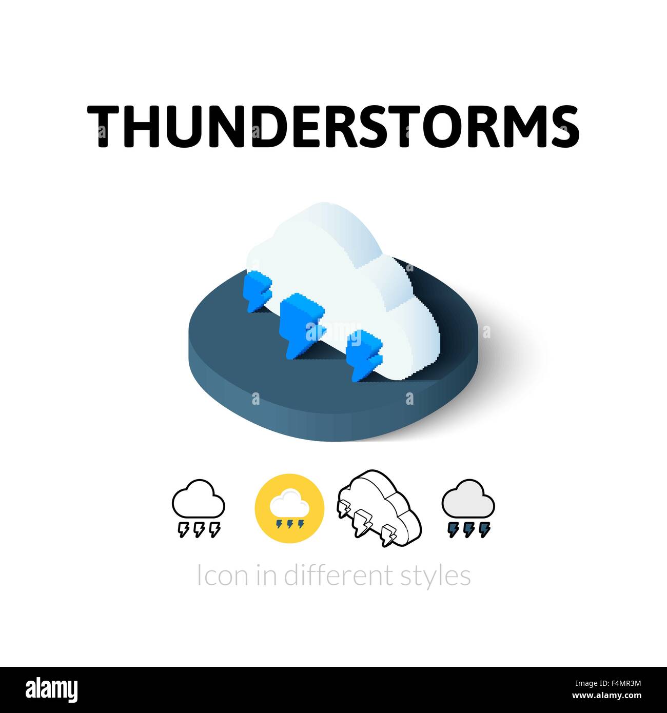 Set different lightning bolt Stock Vector Images - Alamy