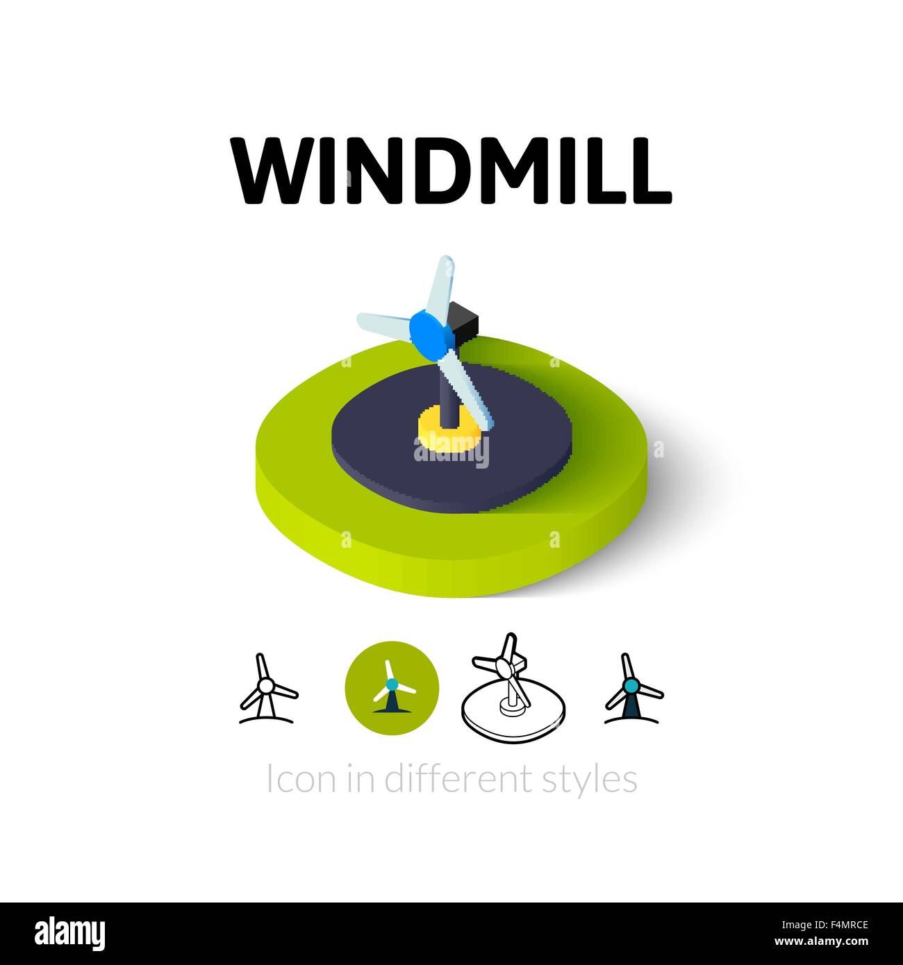 Digital windmill Stock Vector Images - Alamy