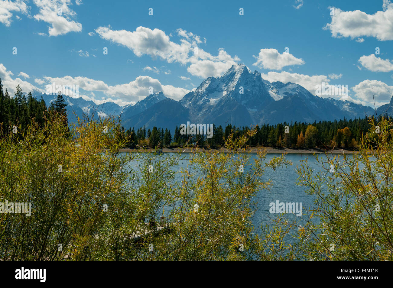 The Tetons and Jackson Lake, Wyoming, USA Stock Photo - Alamy