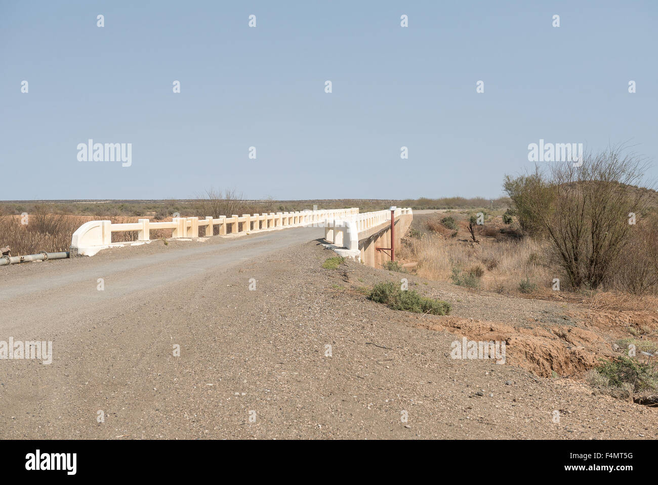 A bridge at Brandvlei on the road to Vanwyksvlei in the Northern Cape ...