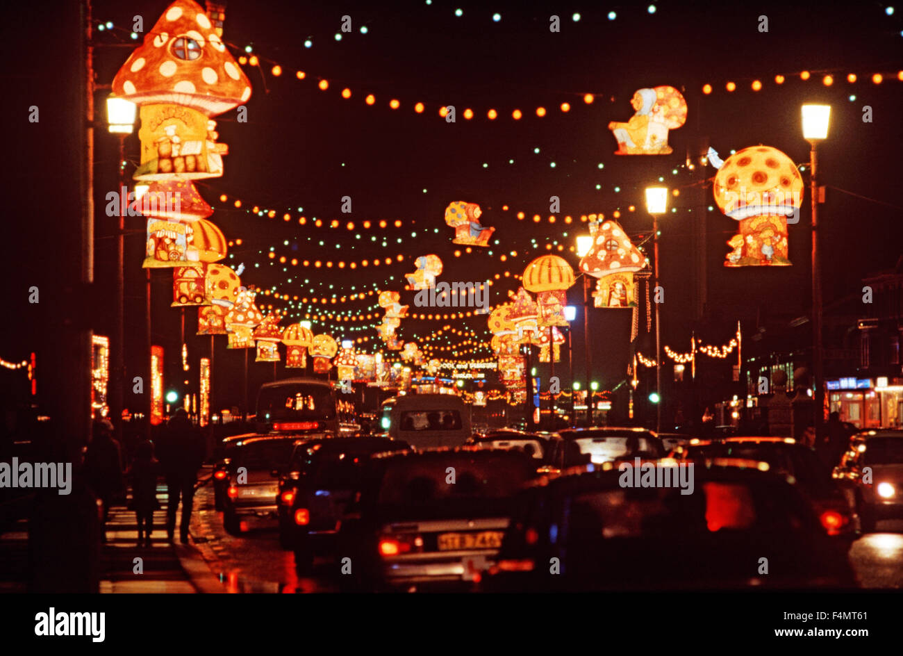 Blackpool Illuminations, Blackpool promenade, British seaside town ...