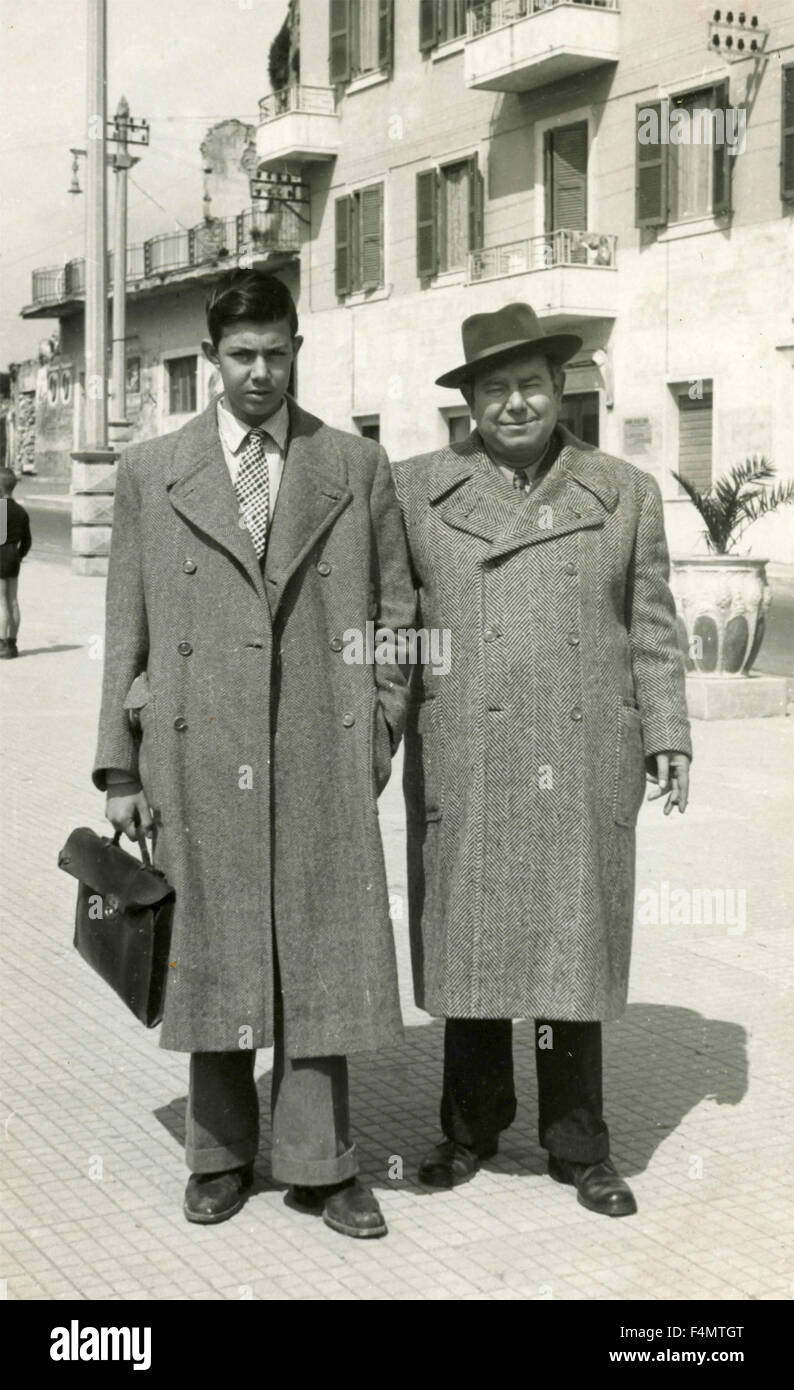 Father and son, Italy Stock Photo - Alamy