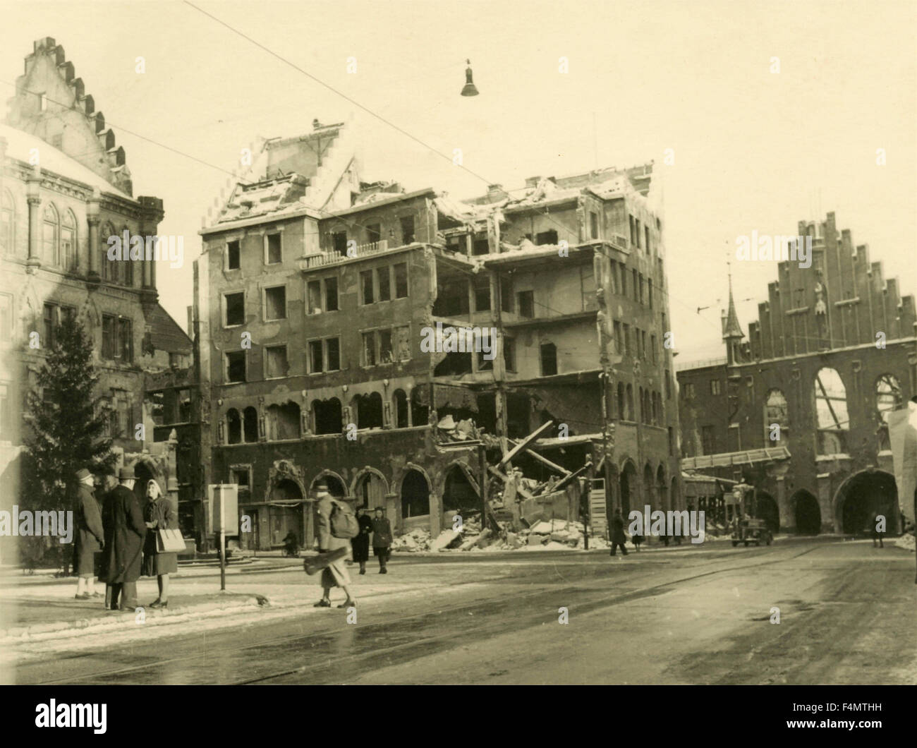 Munich of Bavaria bombed, Germany Stock Photo - Alamy