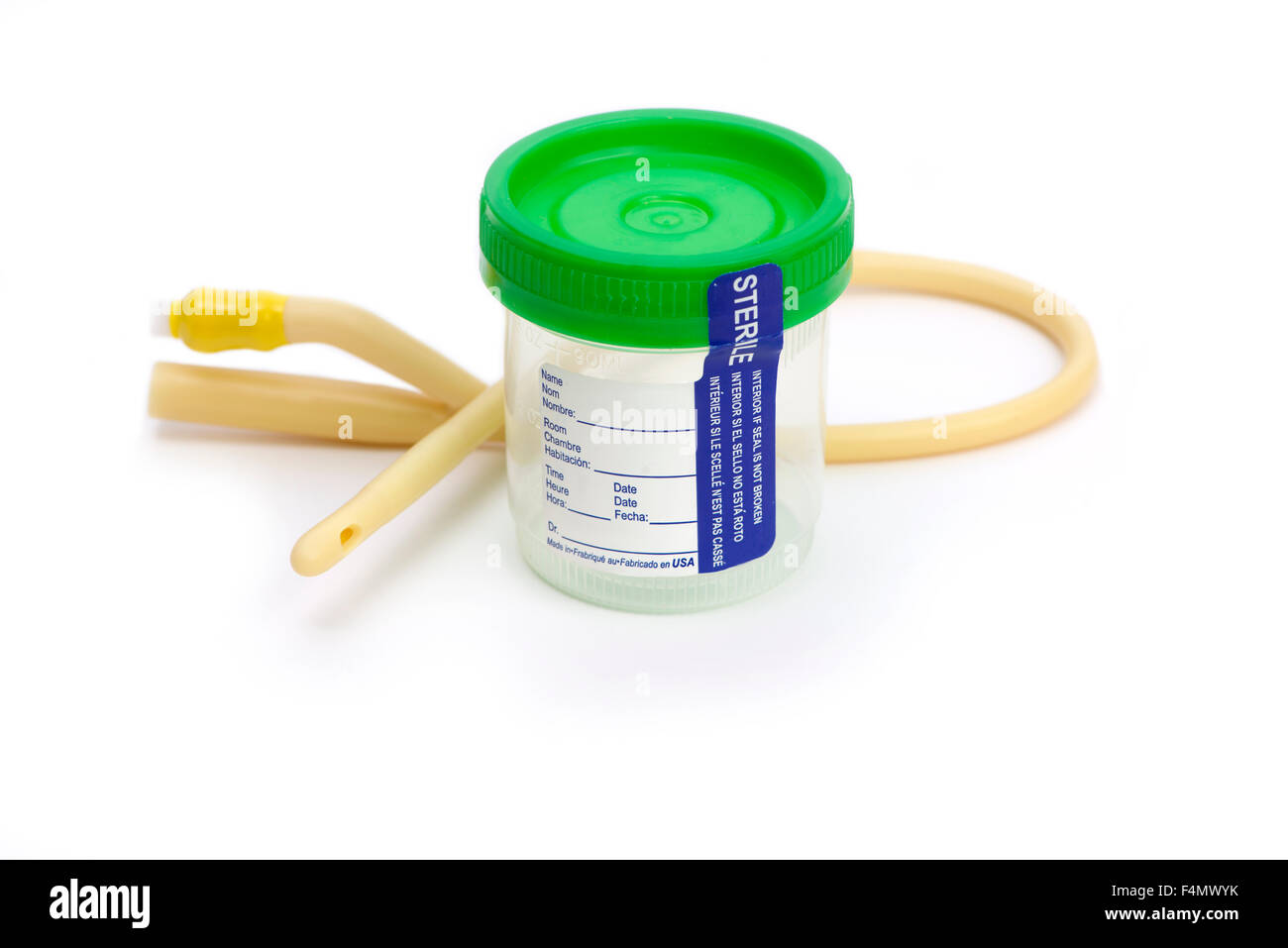 Urine sample container with urinary catheter Stock Photo - Alamy