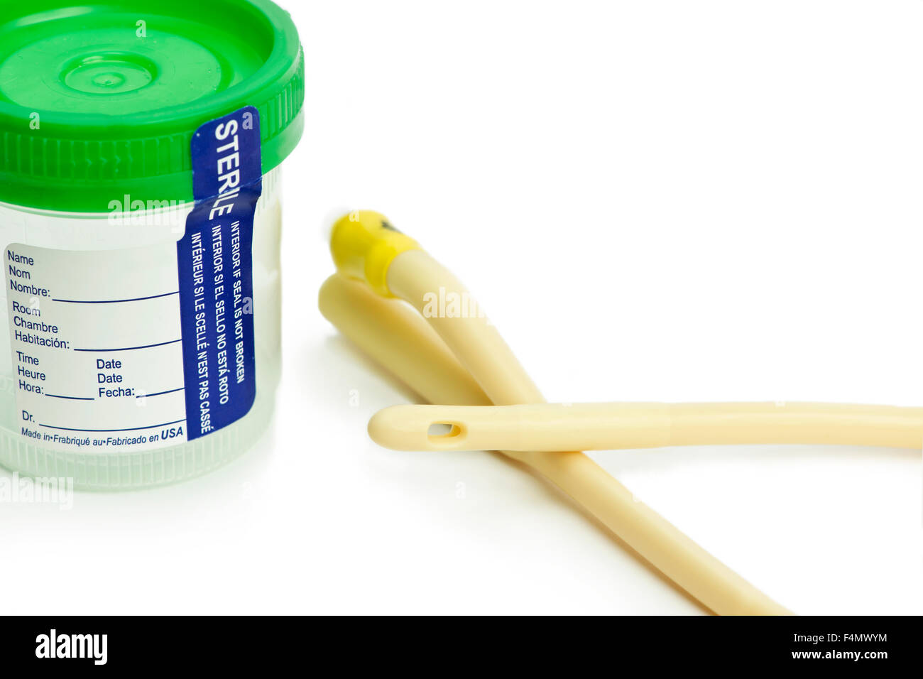 Urine sample container with urinary catheter Stock Photo - Alamy
