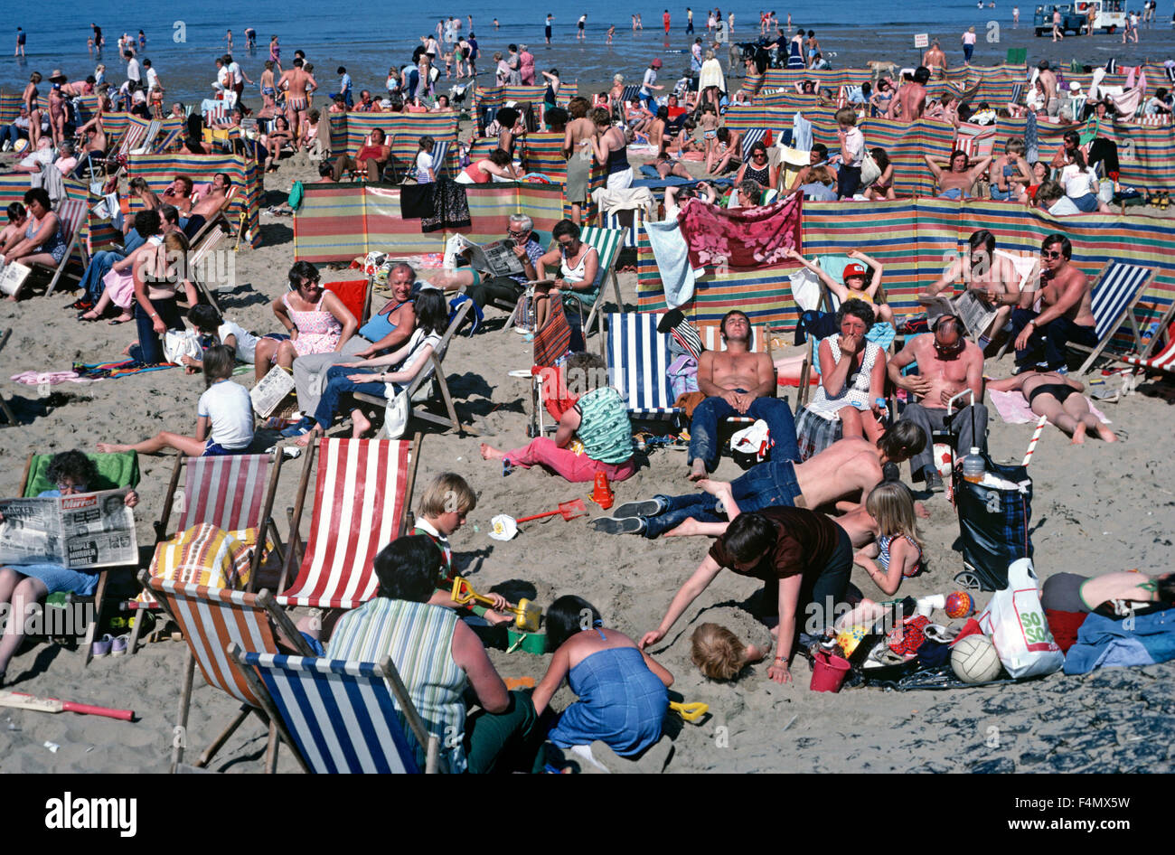 Blackpool August Bank Holiday British seaside town, Lancashire, England ...