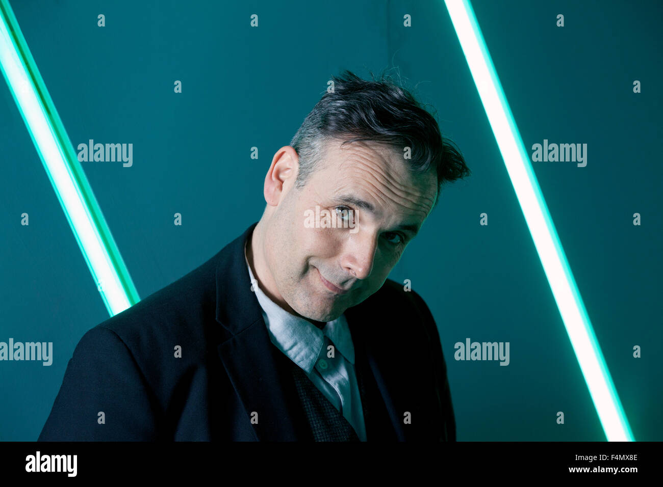 Robert "Rob" Newman, British comedian, author and political activist at ...