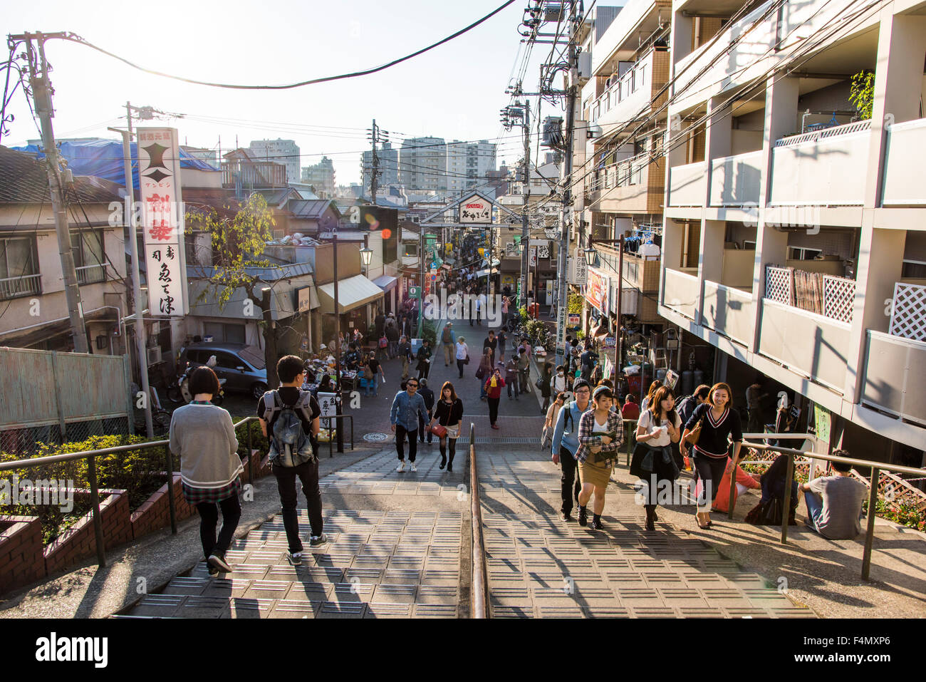 Yuyake dandan,Yanaka Ginza shopping street,Taito- Ku,Tokyo,Japan Stock ...