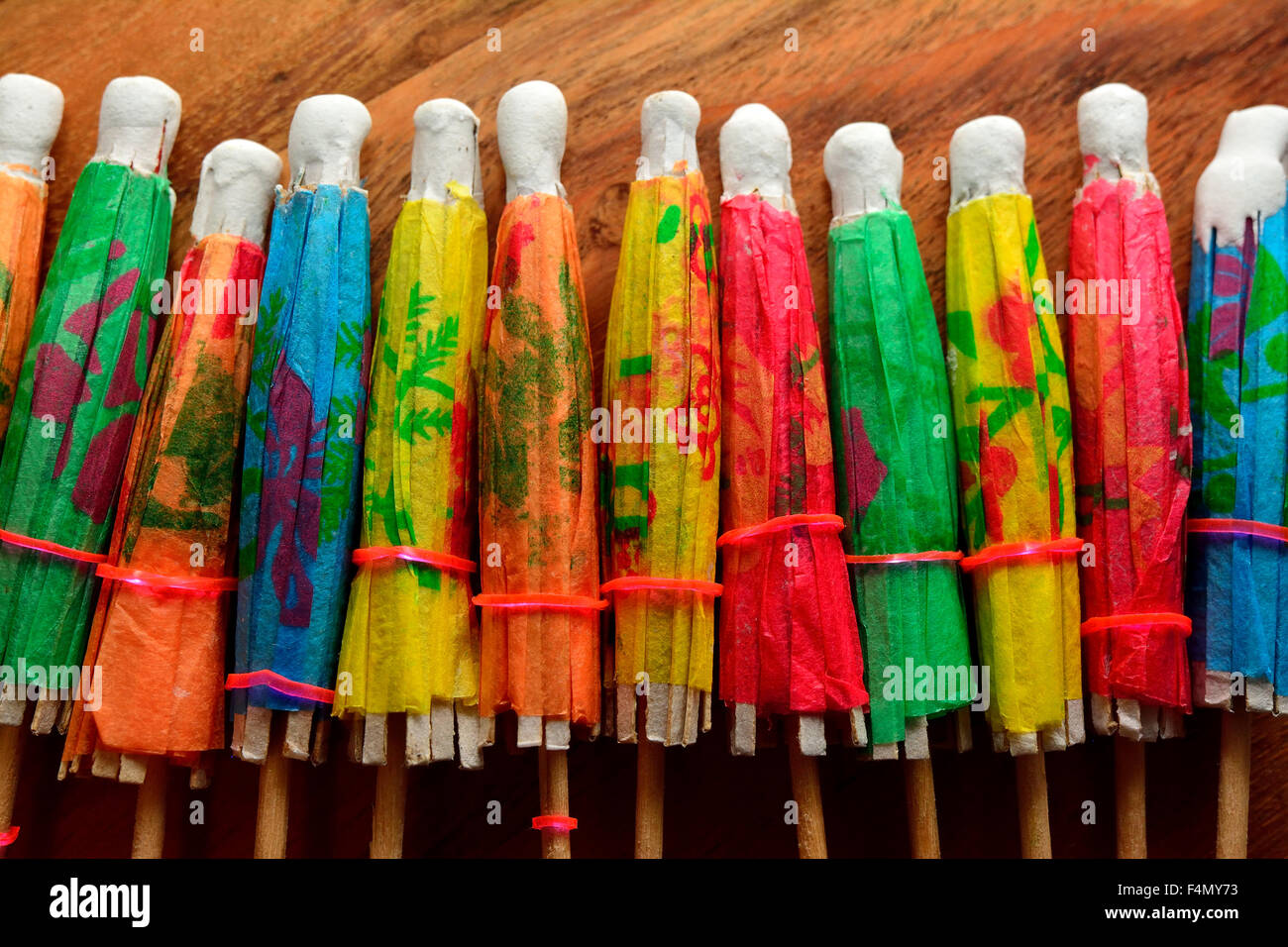 Colourful umbrella cocktail sticks hi-res stock photography and images ...