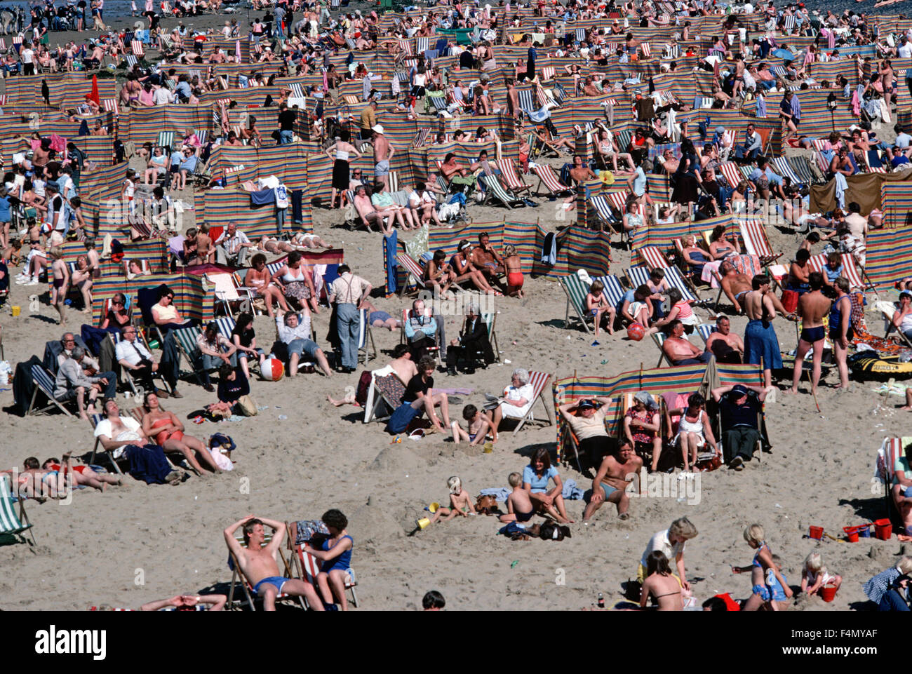Blackpool August Bank Holiday British seaside town, Lancashire, England ...