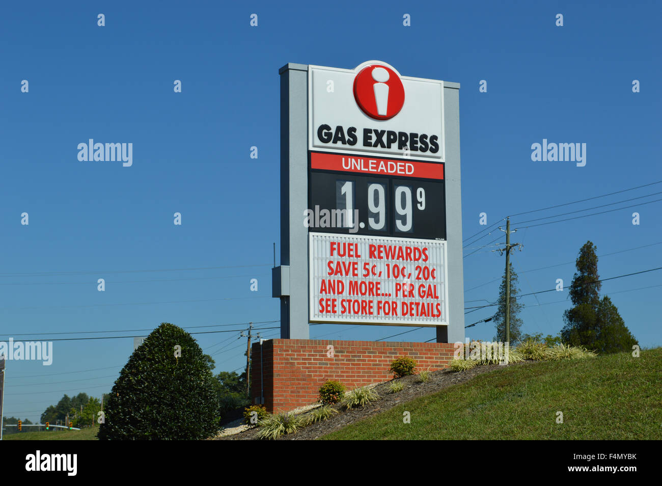 Gas station showing prices gasoline hi-res stock photography and images ...