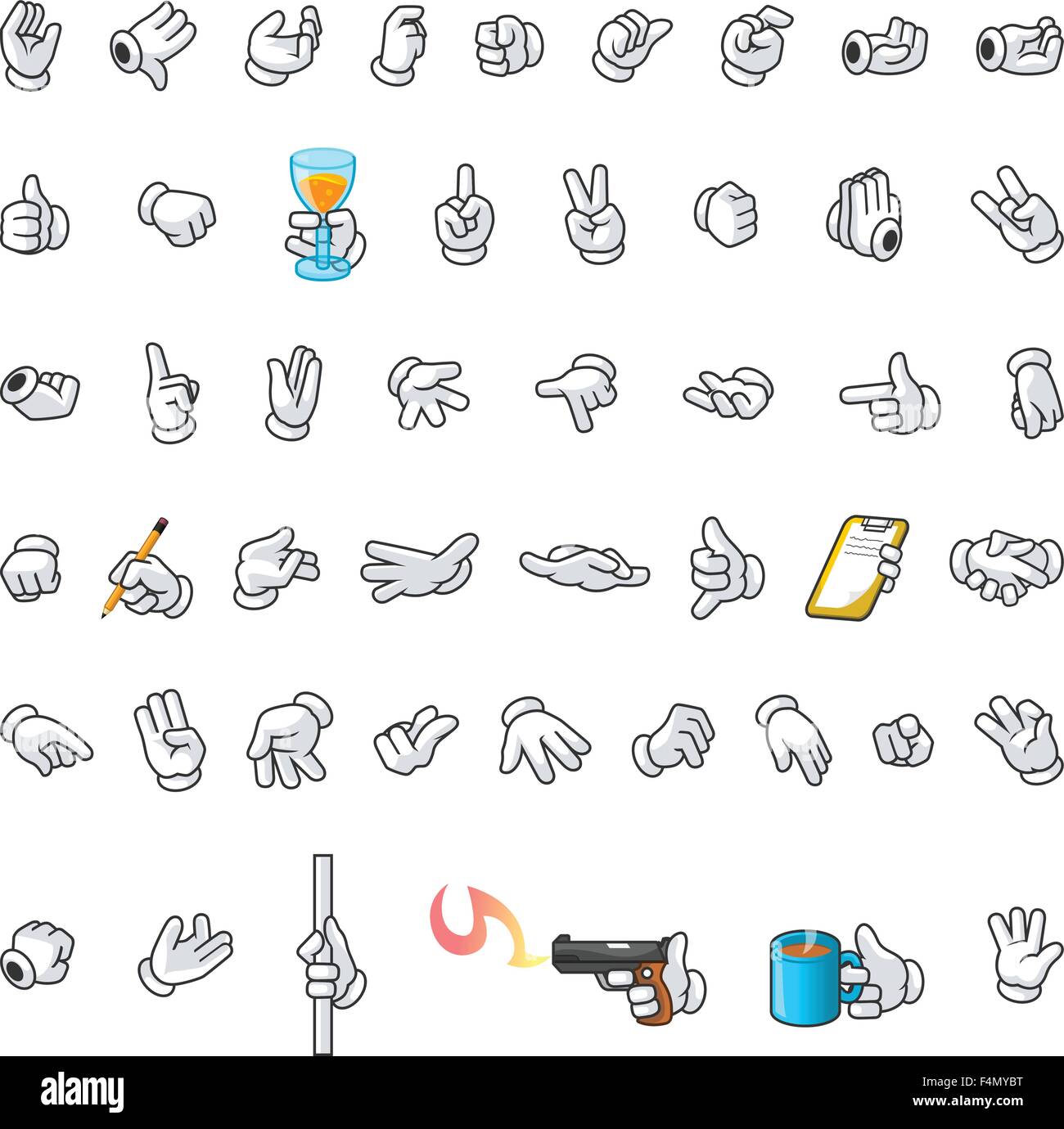 Gesture cartoon hi-res stock photography and images - Alamy