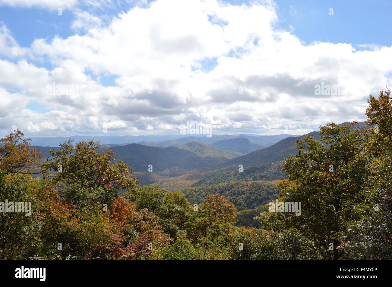 Fall color along the Blue Ridge Parkway Stock Photo - Alamy