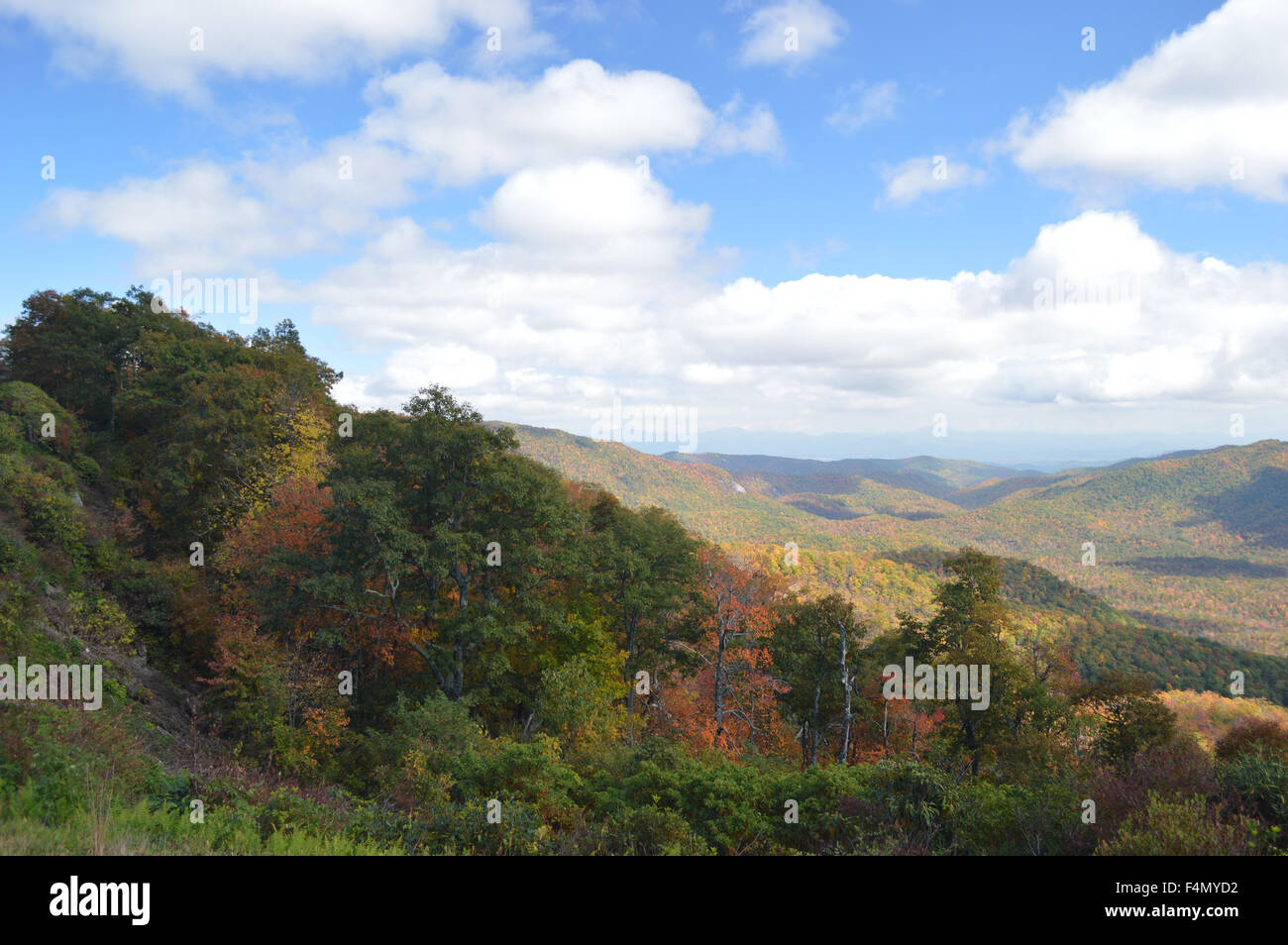 Fall color along the Blue Ridge Parkway Stock Photo - Alamy