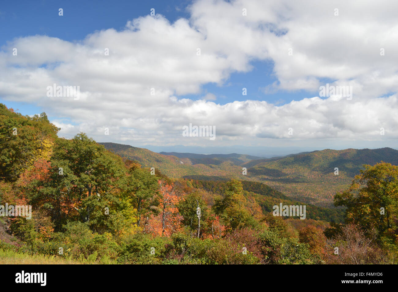Fall color along the Blue Ridge Parkway Stock Photo - Alamy