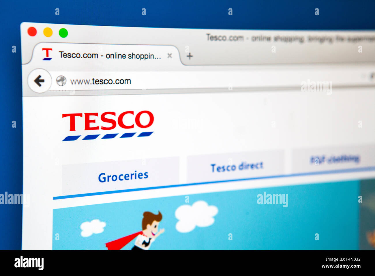 Tesco website online shopping hi-res stock photography and images - Alamy