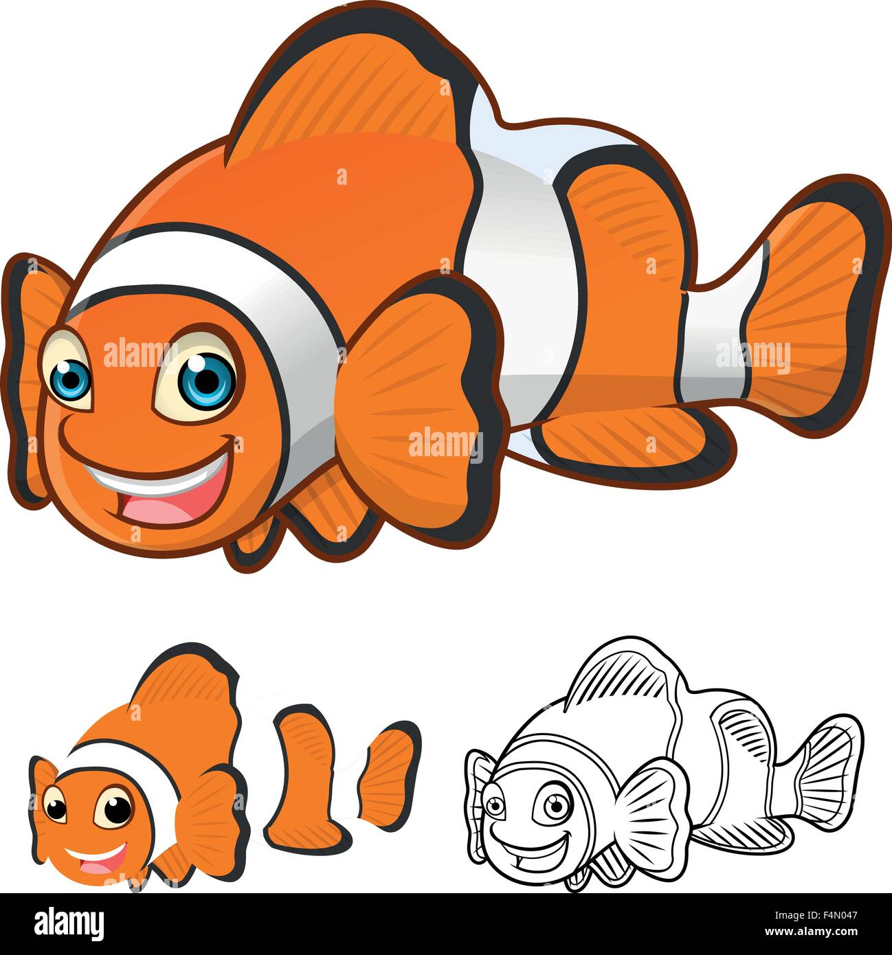 Common clownfish Stock Vector Images - Alamy
