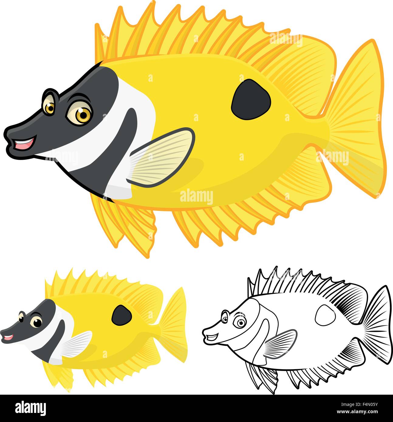 Cartoon character fish hi-res stock photography and images - Alamy