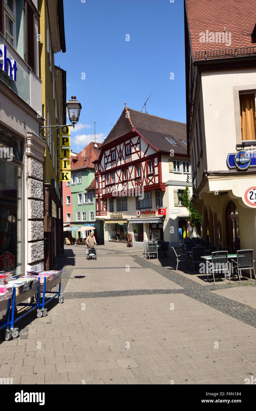 Bavaria, Germany - View on a historic building in Ansbach, region ...