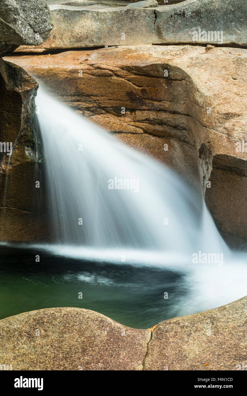 The Basin, a granite pothole of the Pemigewasset River in Franconia ...