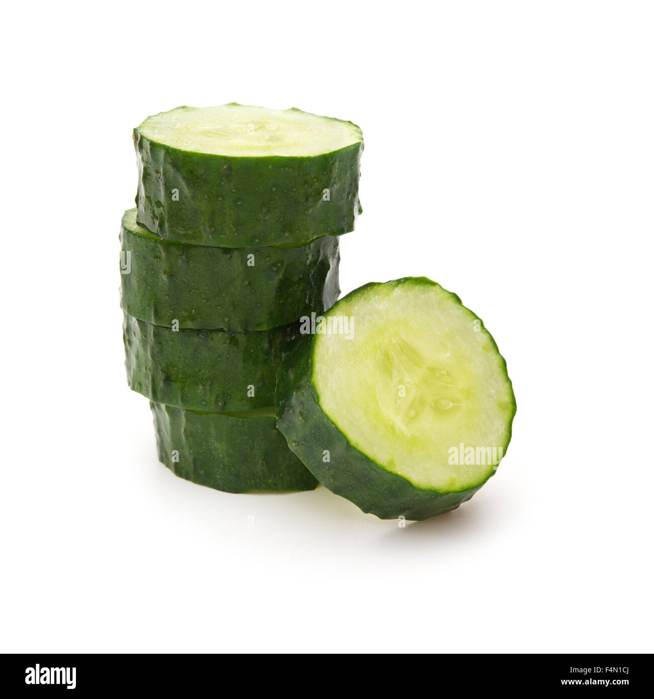Cucumber stack on white hi-res stock photography and images - Alamy