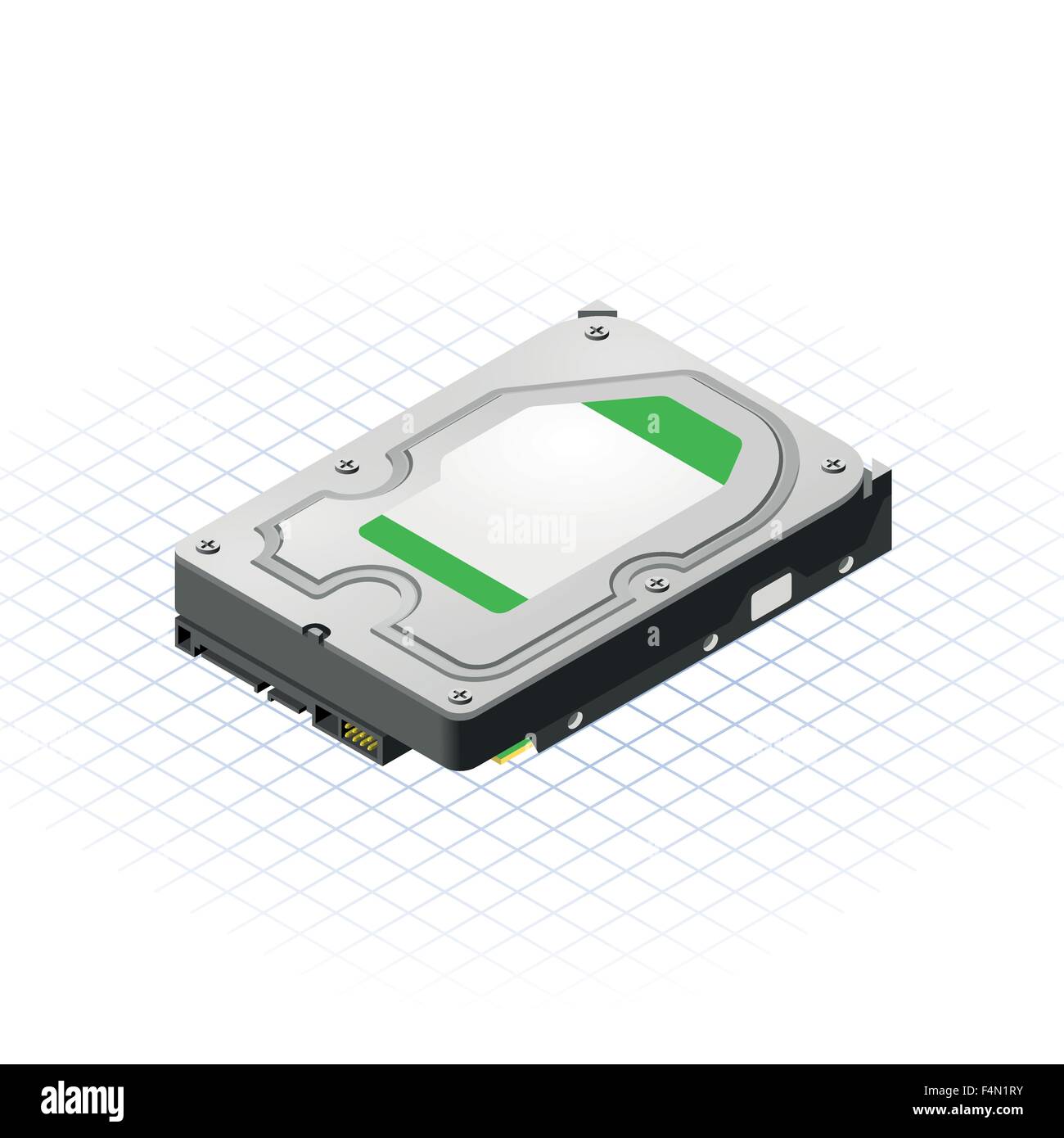 Computer hdd hard disk Stock Vector Images - Alamy