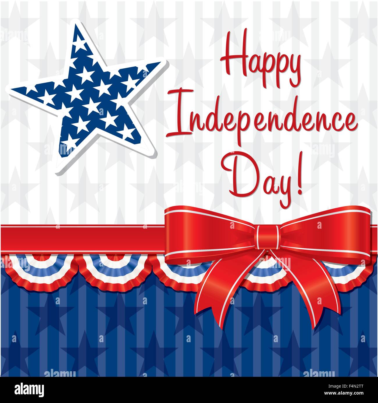 4th of July ribbon card in vector format Stock Vector Image & Art - Alamy