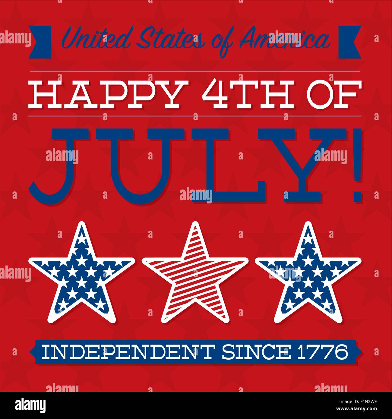 Independence Day star card in vector format Stock Vector Image & Art ...