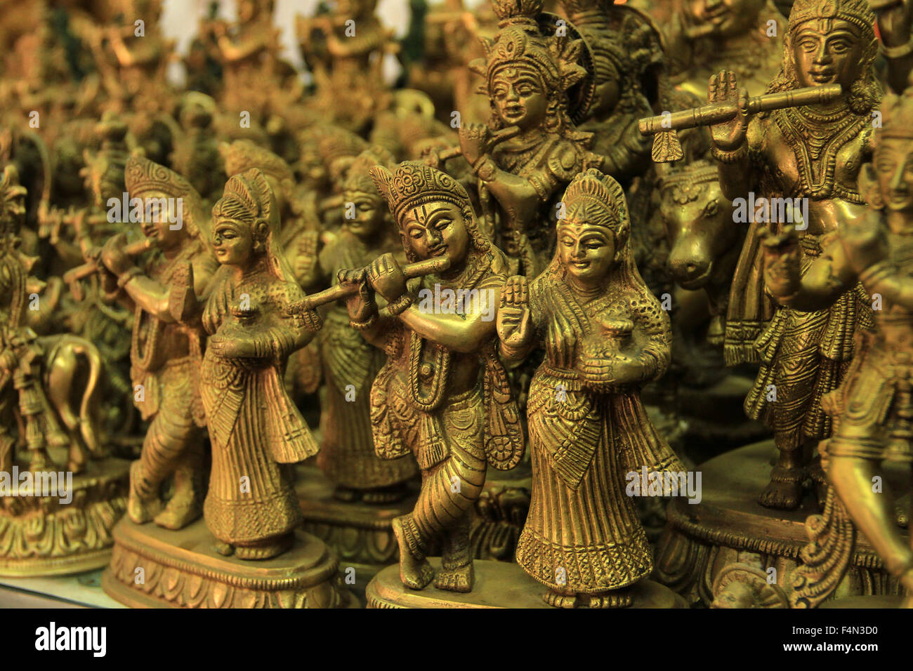 God Krisha with beloved Radha statues from India Stock Photo - Alamy