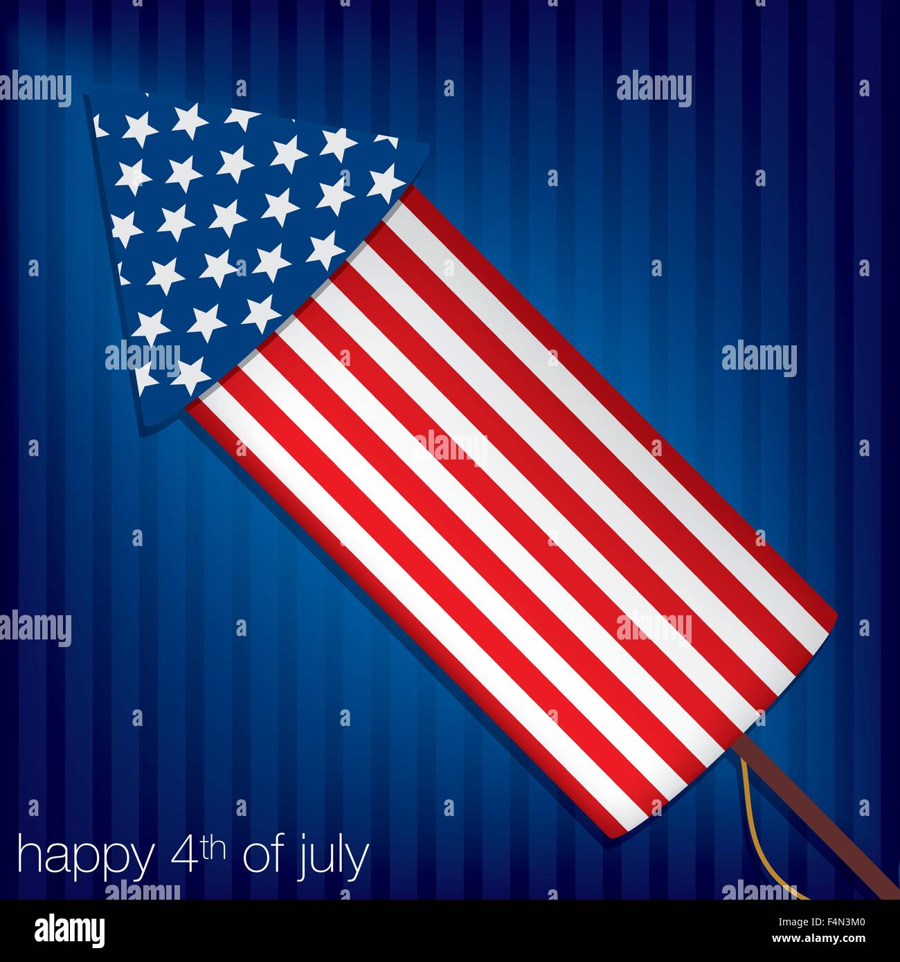 Happy Independence Day firecracker card in vector format Stock Vector ...