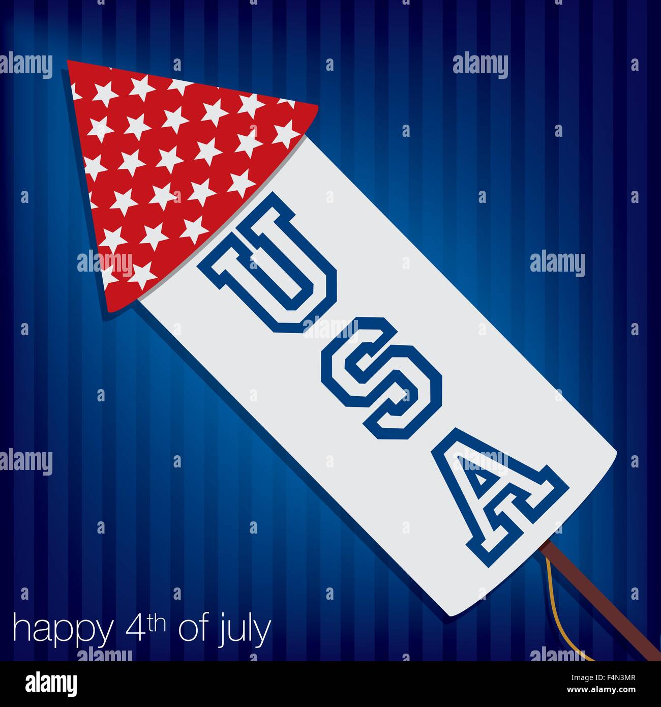 Happy Independence Day firecracker card in vector format Stock Vector ...