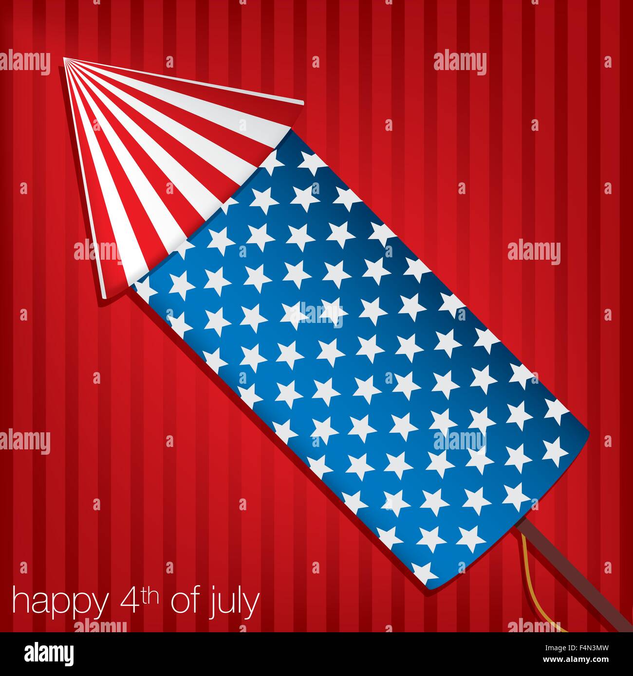 Happy Independence Day firecracker card in vector format Stock Vector ...