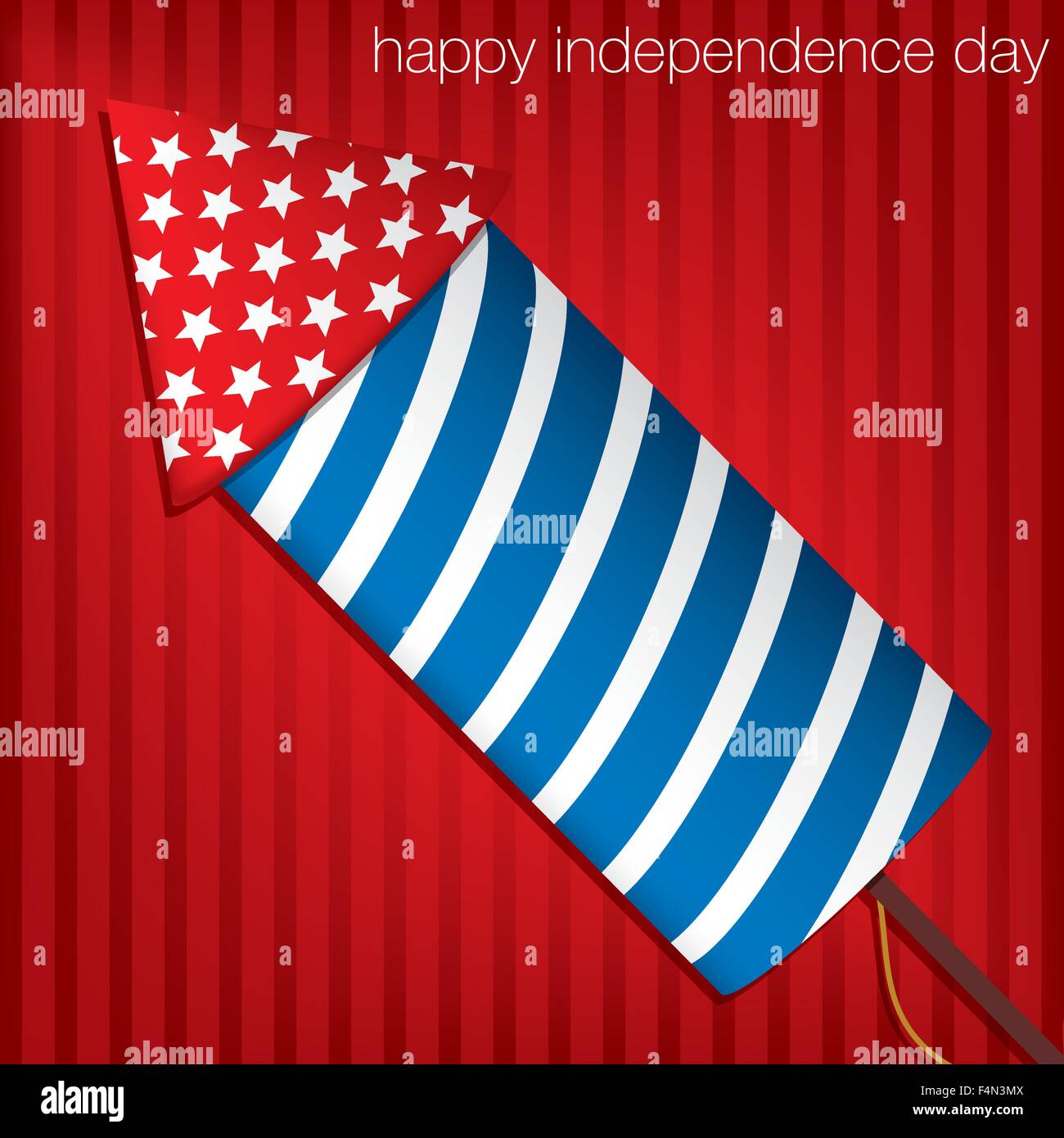 Happy Independence Day firecracker card in vector format Stock Vector ...