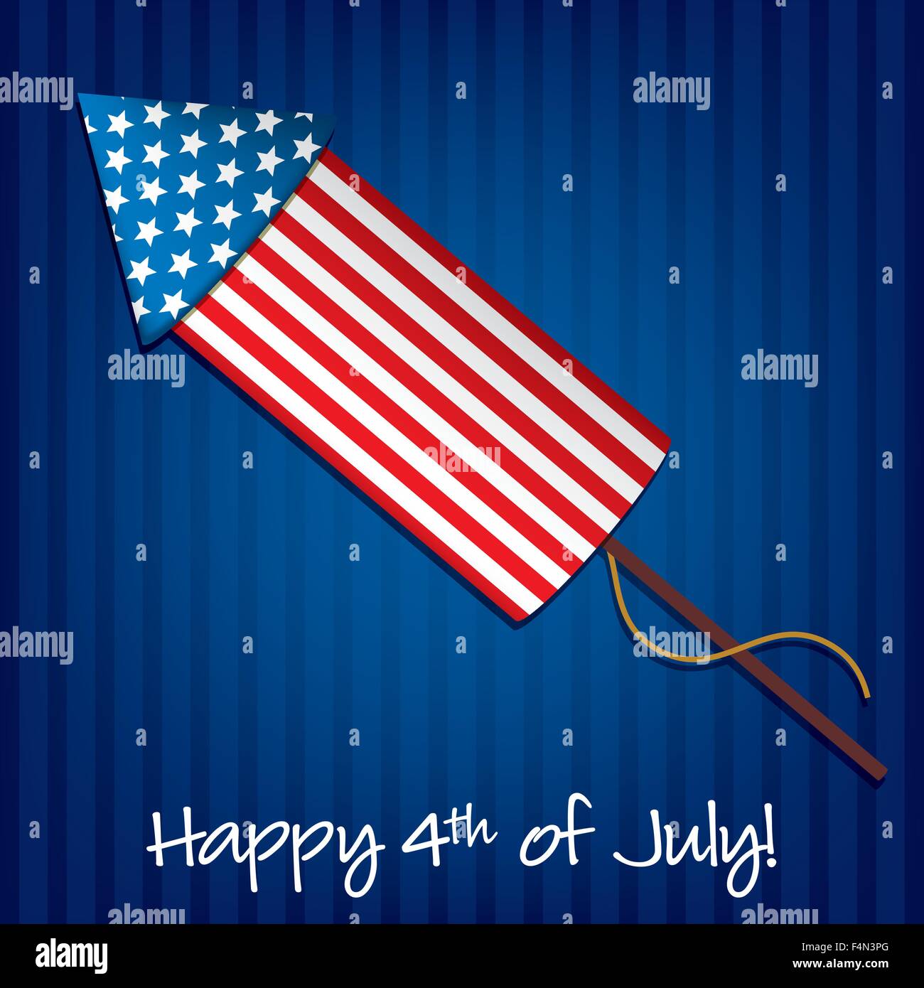 Happy Independence Day firecracker card in vector format Stock Vector ...