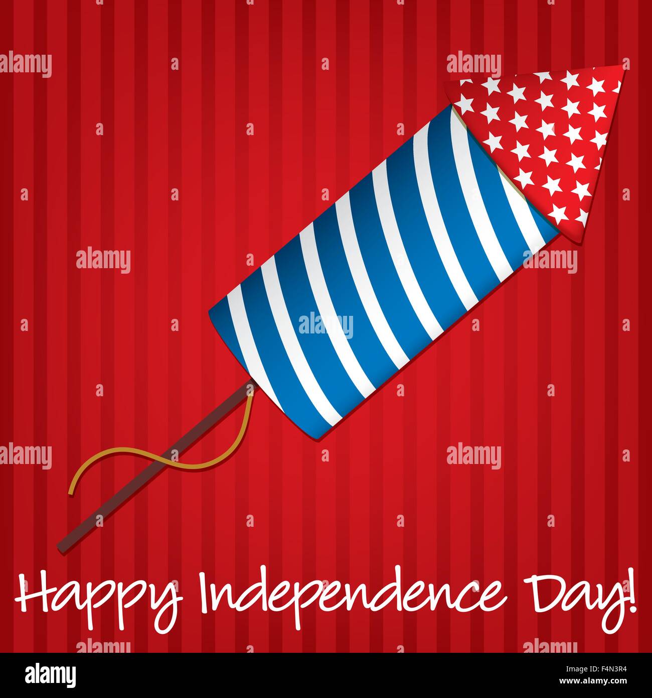 Happy Independence Day firecracker card in vector format Stock Vector ...