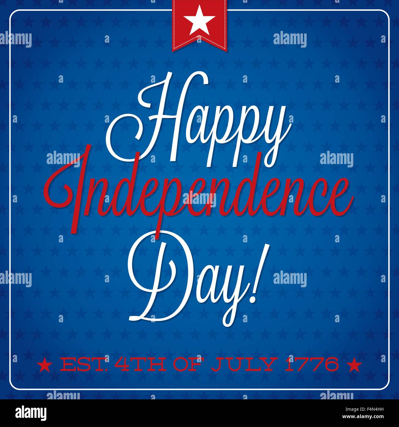 Independence Day typographic card in vector format Stock Vector Image ...