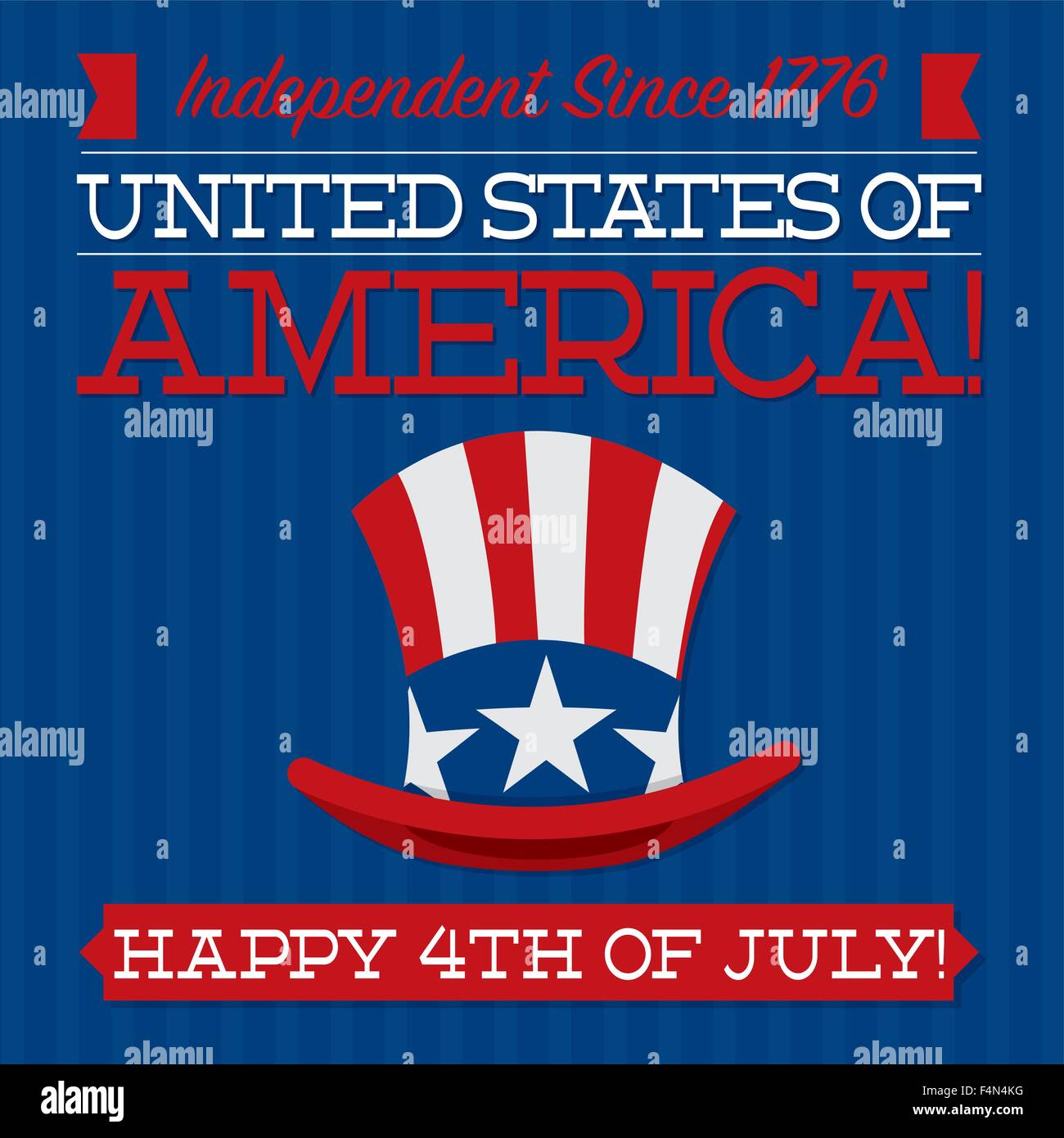 Retro style American election typographic card in vector format Stock ...