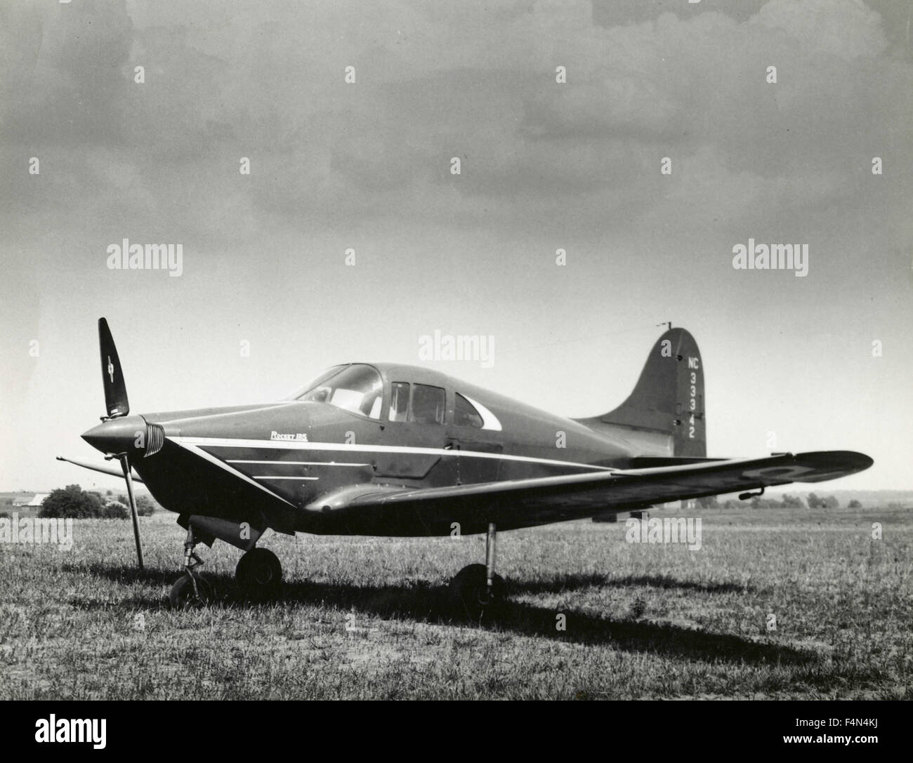 Rocket 185 light aircraft on the runway Stock Photo - Alamy