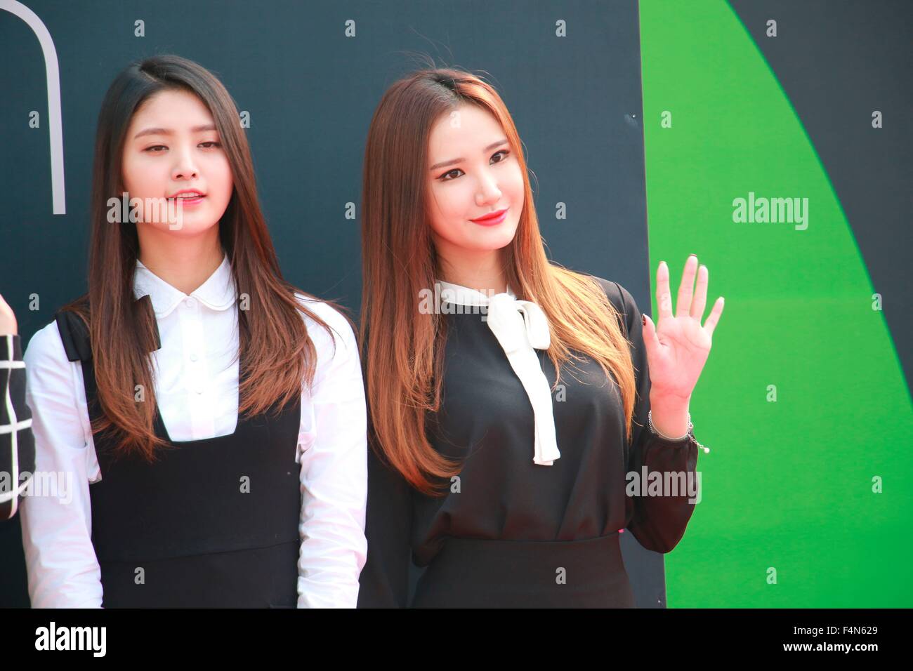 EXID members attends the opening ceremony of Fashion Code 2016 S/S in Seoul, South Korea on 20th ...