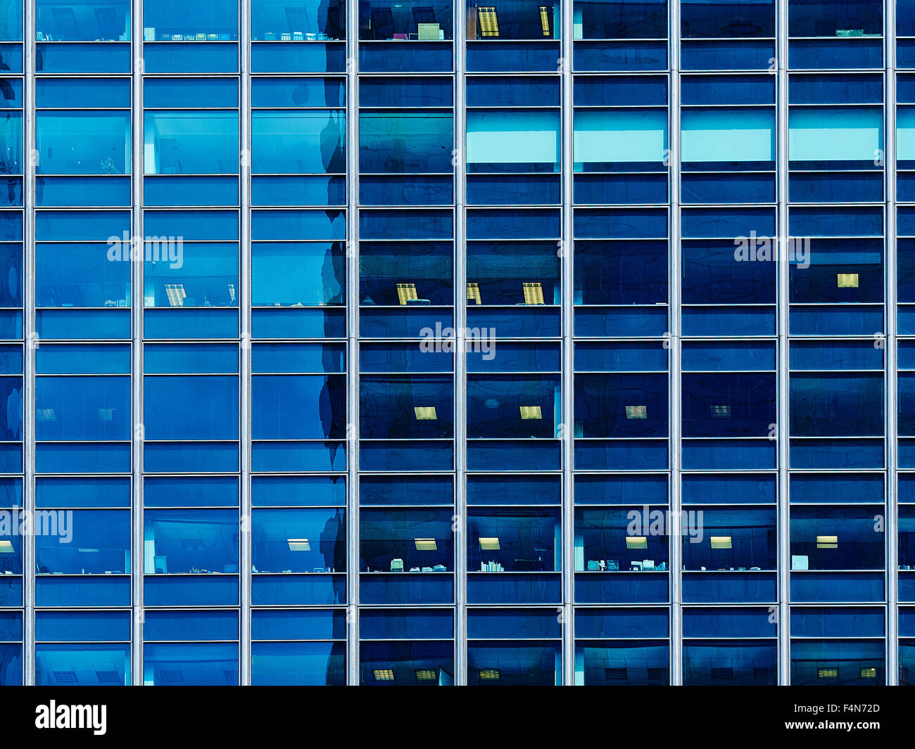 USA, Illinois, Chicago, High-rise building, glass facade Stock Photo ...