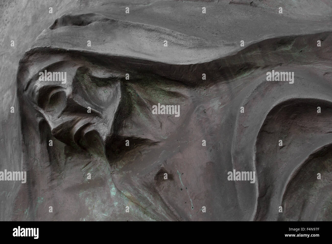 Sculpture depicting Death, in an Italian cemetery Stock Photo - Alamy