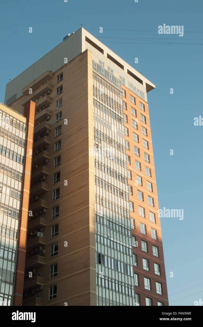 New high-rise apartment building in Moscow, Russia Stock Photo - Alamy