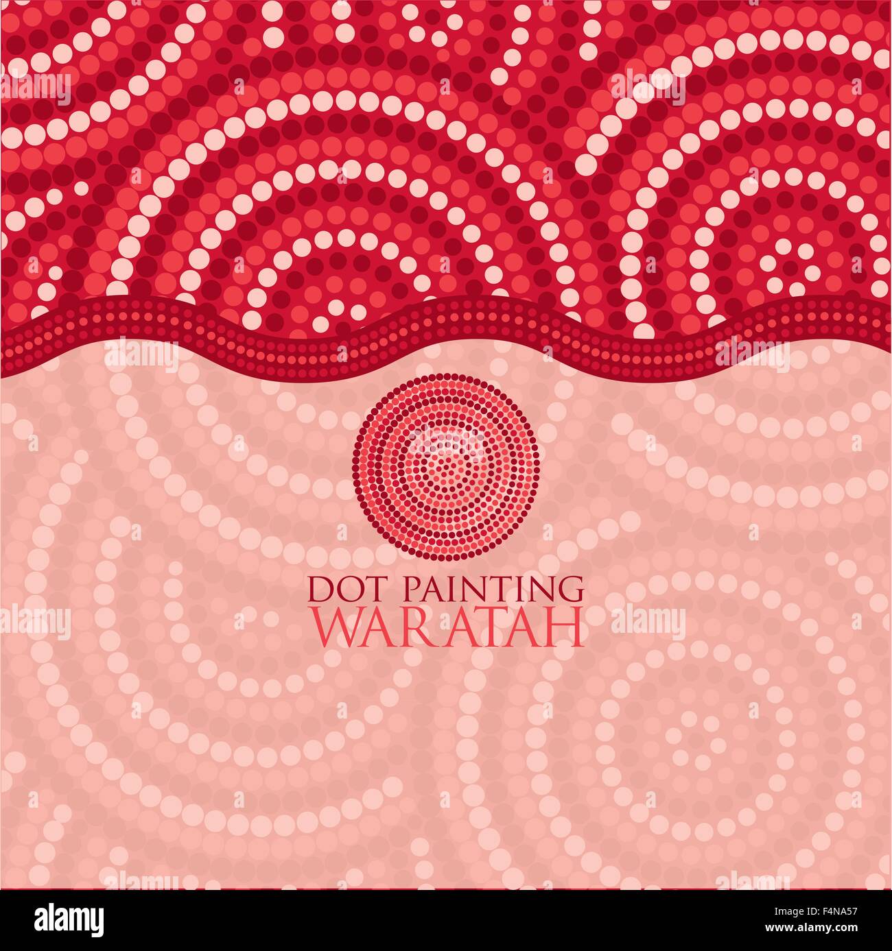 Dot painting invite/ greeting card in vector format Stock Vector Image ...